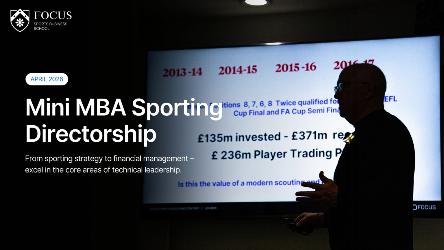Mini MBA Sporting Directorship | Empowering Technical Leadership FOCUS ...